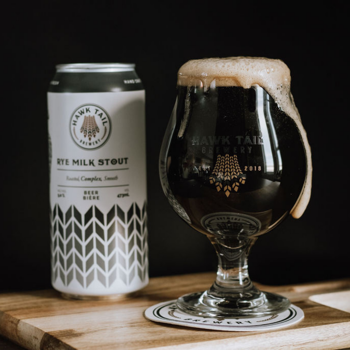 Rye Milk Stout – Hawk Tail Brewery